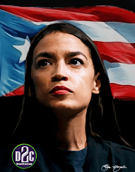 Alexandria Ocasio-Cortez | Drawn2Create